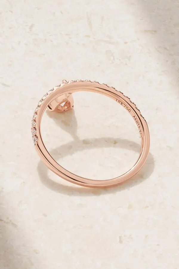 ANITA KO Duchess Diamond & 18-karat Rose Eternity Ring