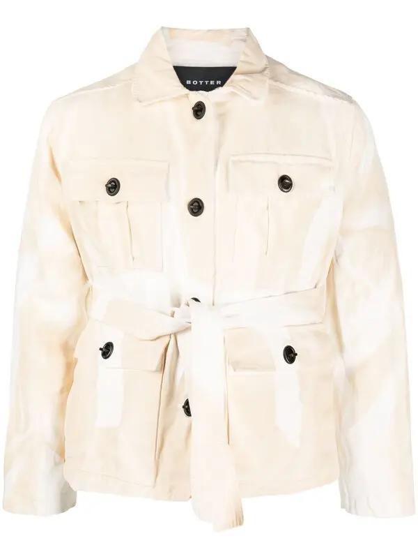 BOTTER Long-sleeve Belted Jacket - Neutrals