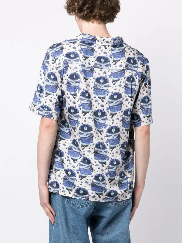 GMBH Graphic-print Short-sleeve Shirt - Blue