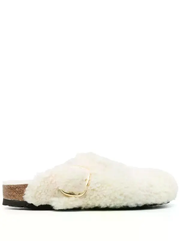 BIRKENSTOCK Boston Platform Slides - Neutrals