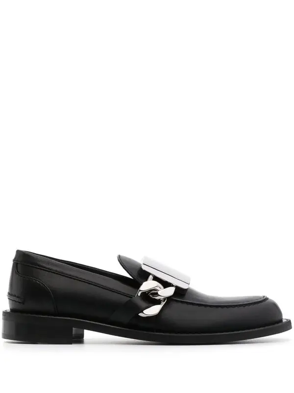 JW Anderson Logo-engraved Leather Loafers