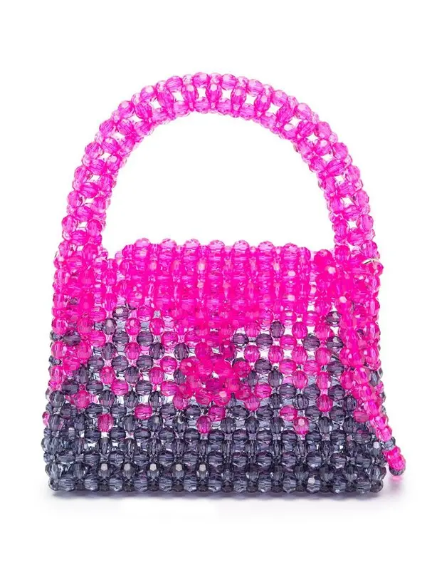 Germanier Bead-embellished Mini Tote - Pink
