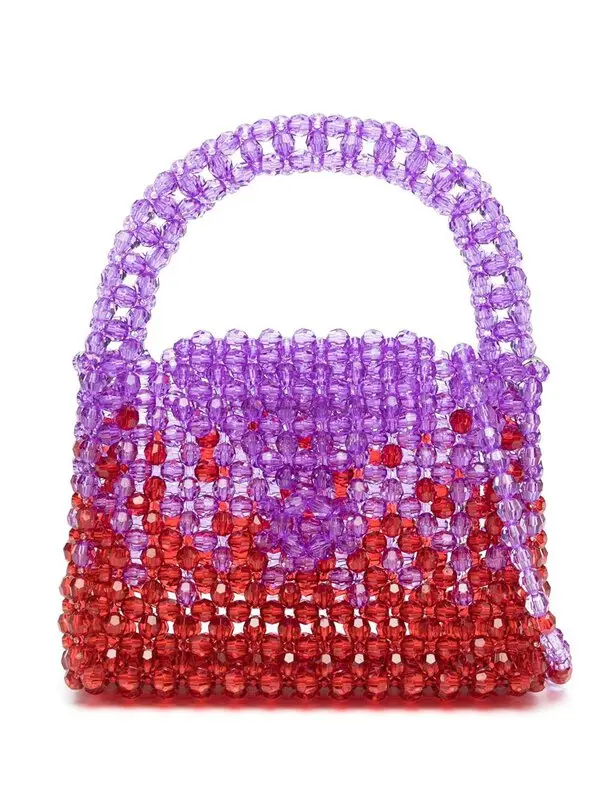 Germanier Bead-embellished Tote Bag - Red