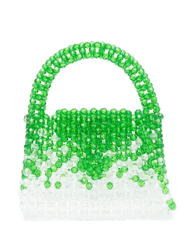 Germanier Bead-embellished Tote Bag - Green