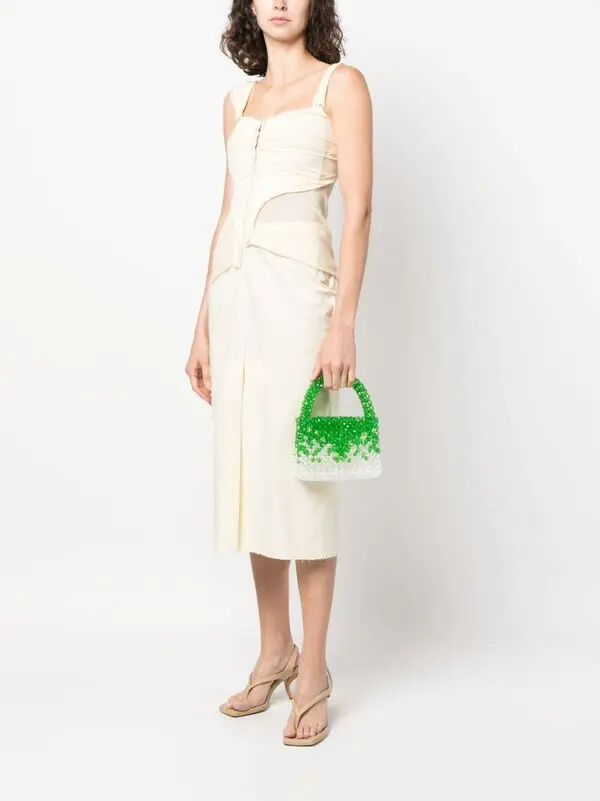 Germanier Bead-embellished Tote Bag - Green