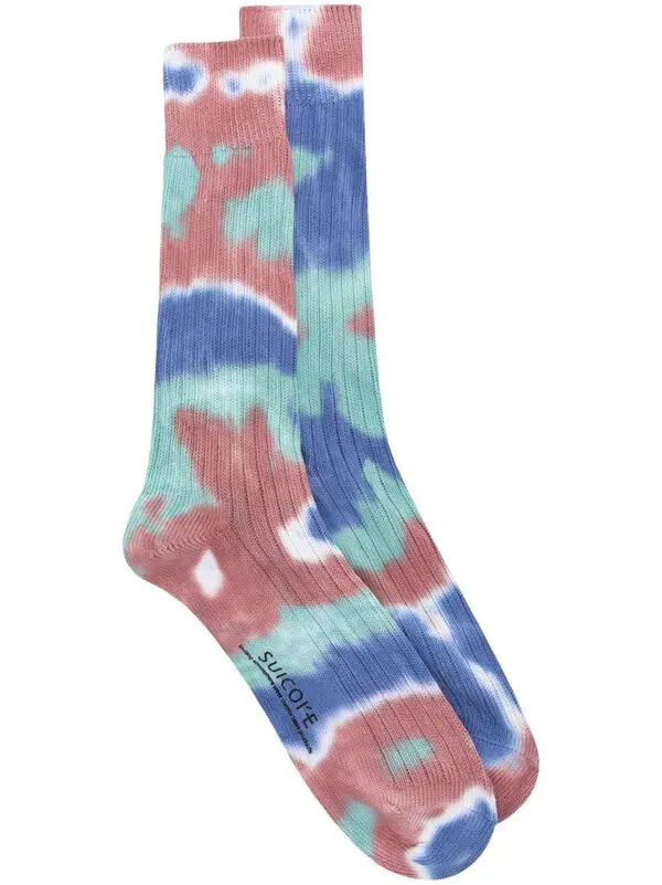 Suicoke Tie-dye Crew Socks - Blue