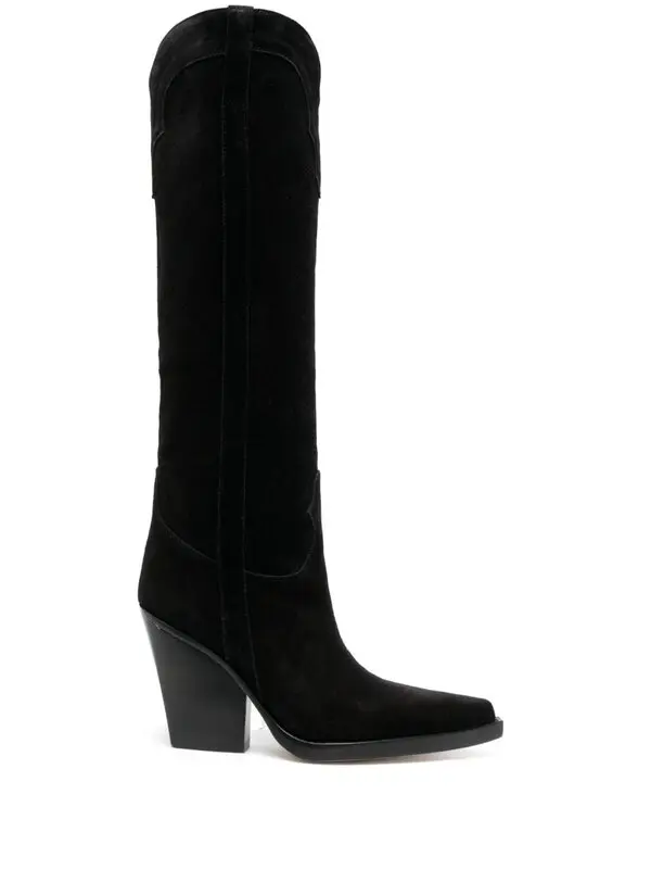 Paris Texas 90mm Knee-high Suede Boots