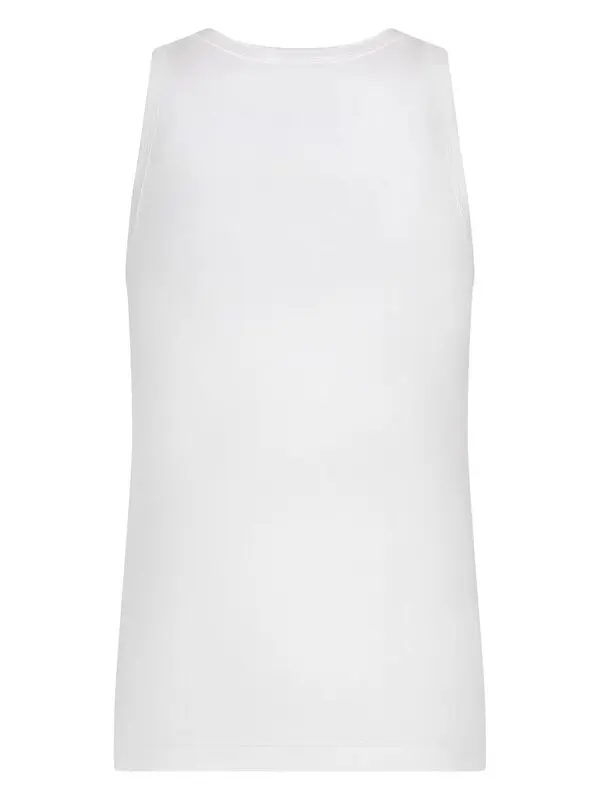 Dolce & Gabbana Logo-patch Tank Top - White