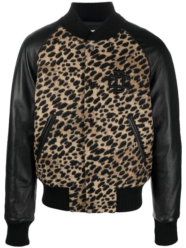 Dsquared2 Leopard-print Bomber Jacket