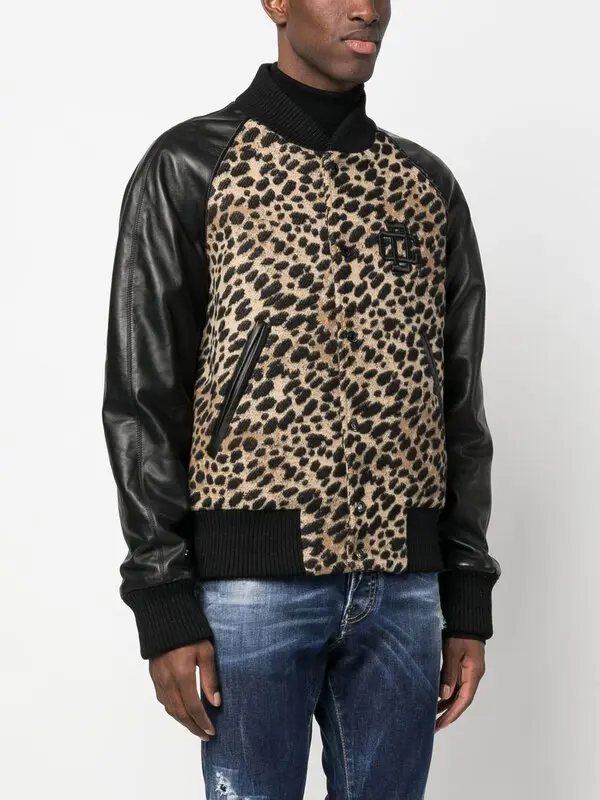 Dsquared2 Leopard-print Bomber Jacket