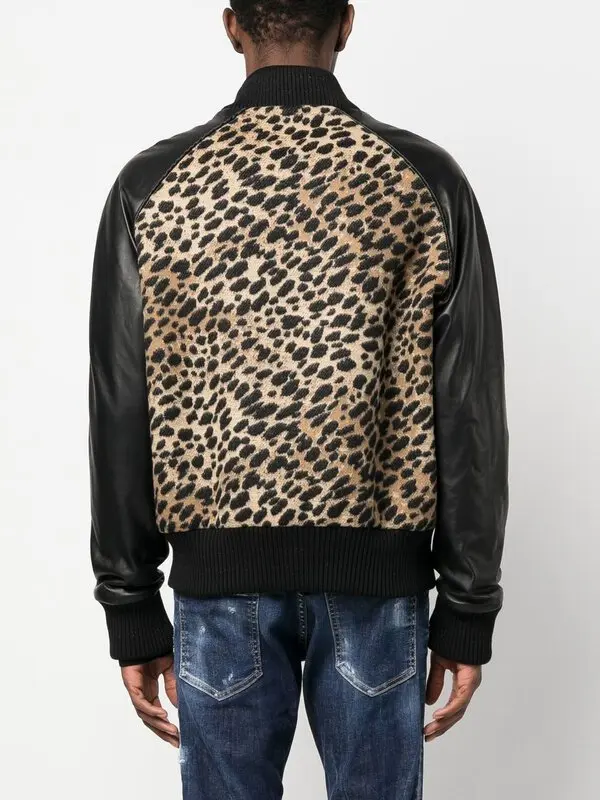 Dsquared2 Leopard-print Bomber Jacket