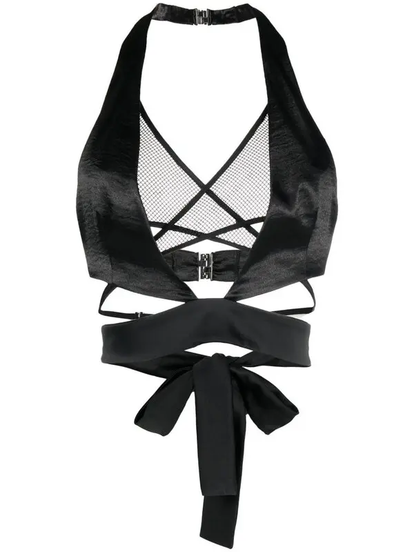 Dsquared2 Halterneck Cropped Top - Black