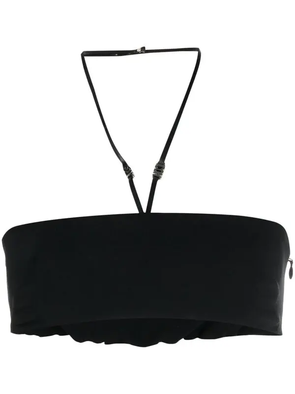 Dsquared2 Halterneck Bralette Top - Black