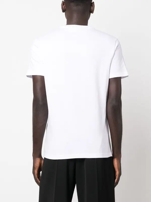 Versace Embroidered Cotton-jersey T-shirt - White