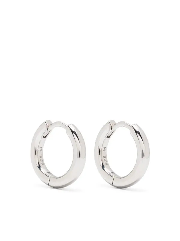 MISSOMA Tunnel Mini Hoop Earrings - Silver