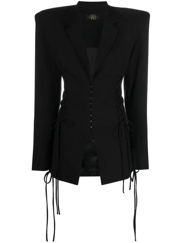 DE LA VALI Elena Tie-front Blazer