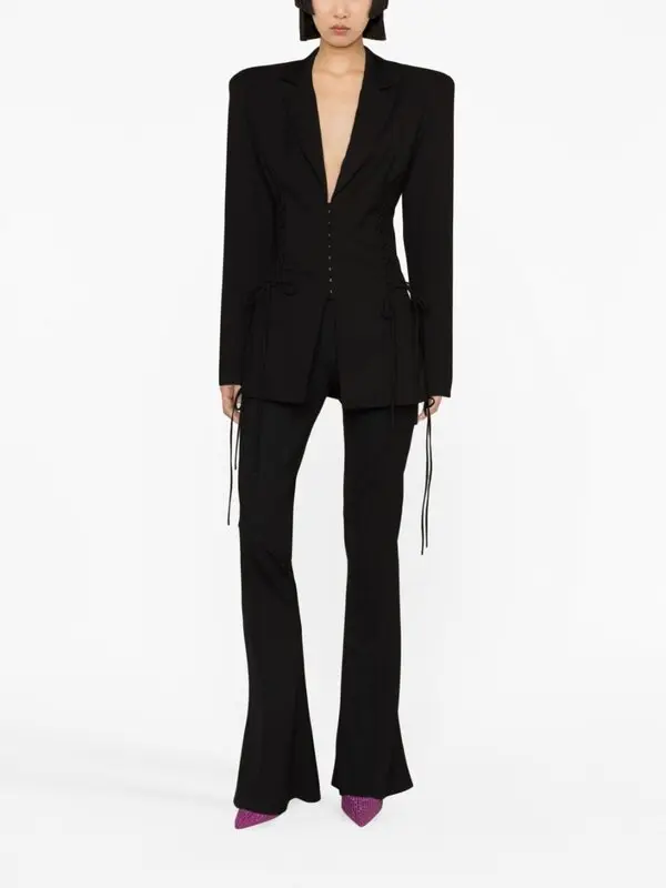 DE LA VALI Elena Tie-front Blazer