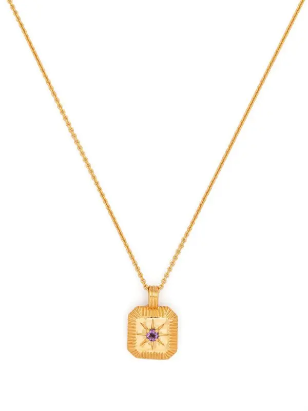 MISSOMA February Birthstone Pendant Necklace - Gold