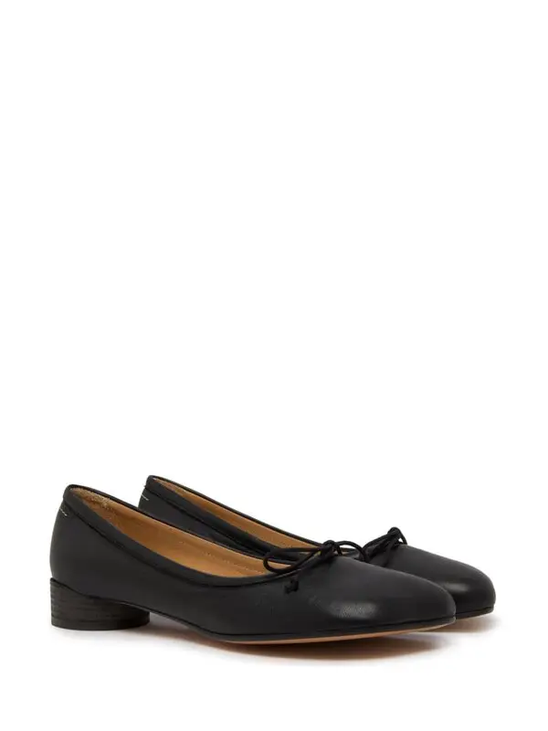 MAISON MARGIELA Anatomic Leather Ballerina Shoes - Black