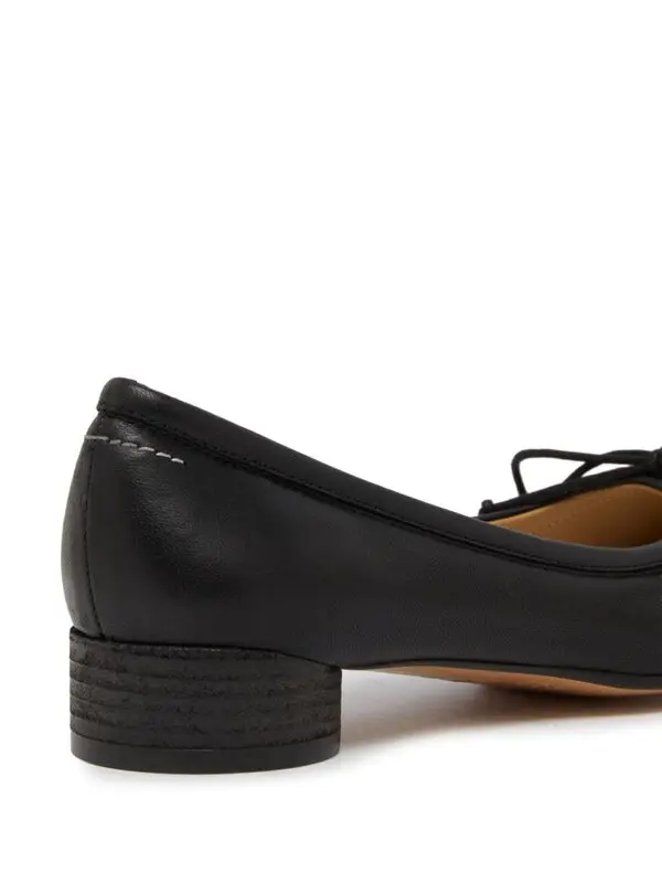 MAISON MARGIELA Anatomic Leather Ballerina Shoes - Black