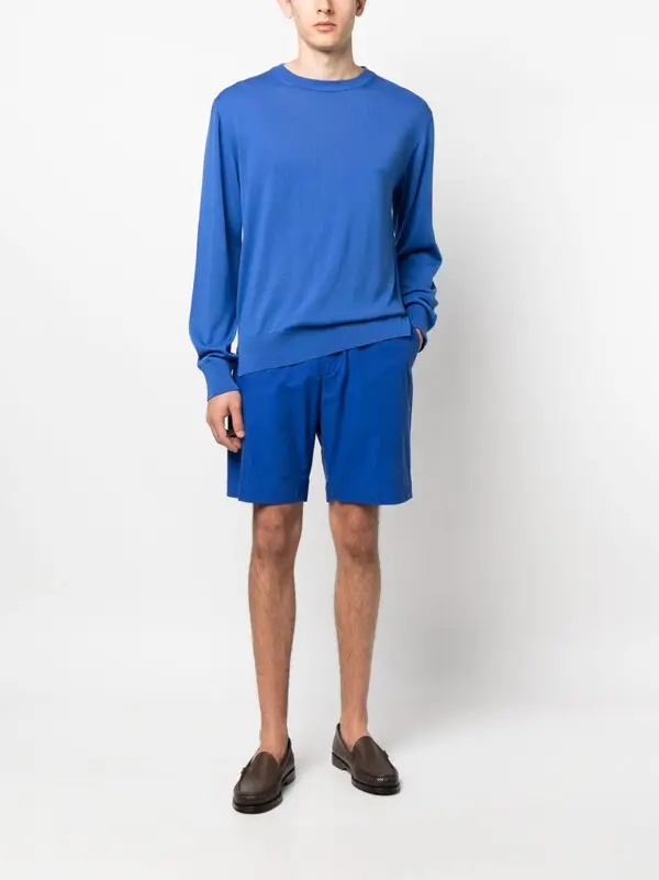 Officine Générale Fine-knit Cotton Jumper - Blue