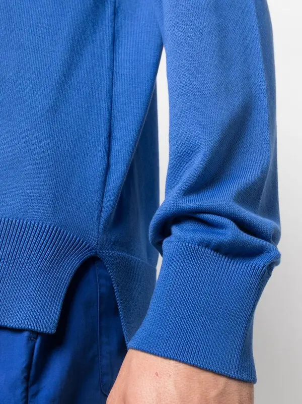 Officine Générale Fine-knit Cotton Jumper - Blue