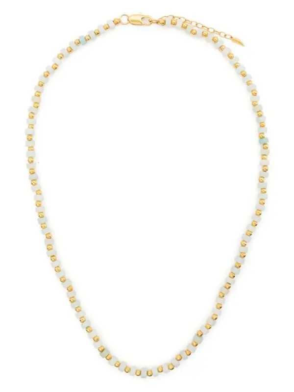 MISSOMA Beaded Amazonite Chain Necklace - Gold