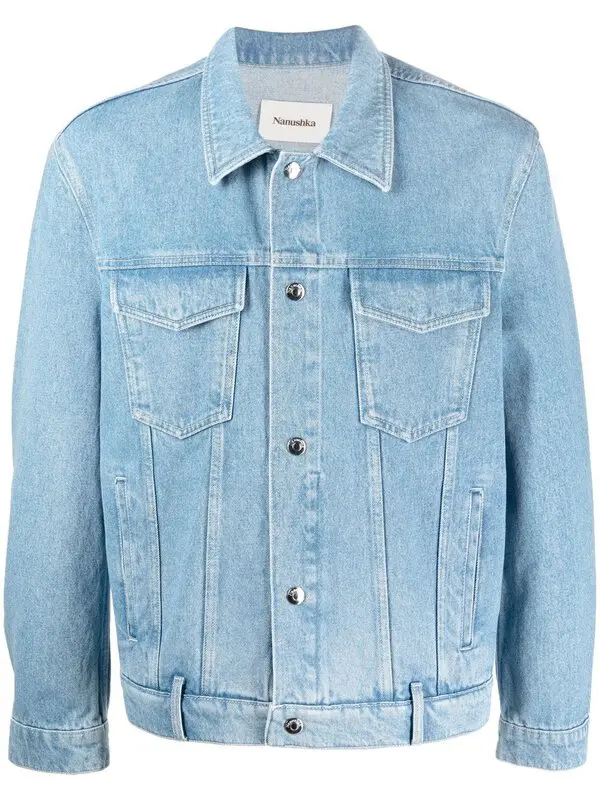 Nanushka Trucker Denim Jacket - Blue