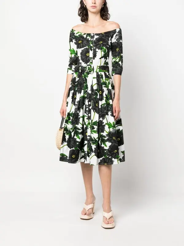 Samantha Sung Audrey Floral Print Dress