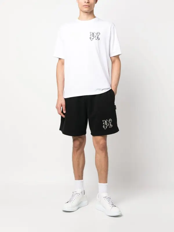 Palm Angels Monogram Cotton T-shirt - White