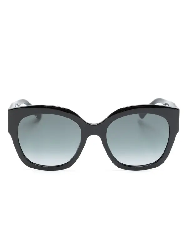 JIMMY CHOO Leela Square-frame Sunglasses - Black