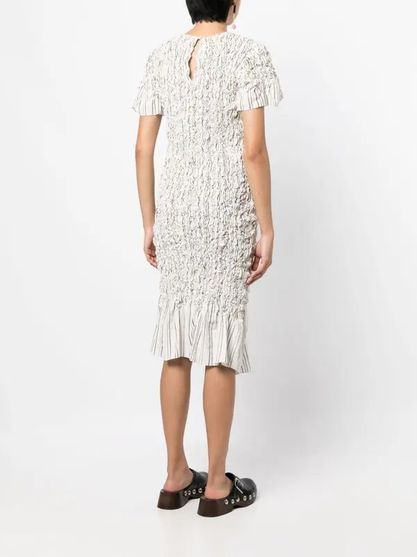 knee length dresses for ladies Airy Poplin Midi Dress main image 1