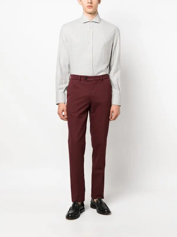 Brunello Cucinelli Long-sleeve Cotton-blend Shirt