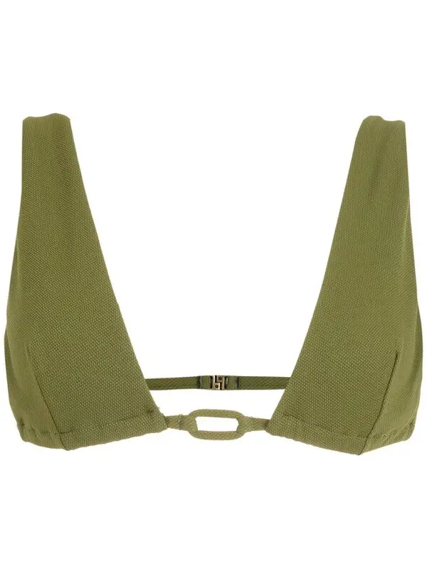 LENNY NIEMEYER Ring-embellished Bikini Top - Green