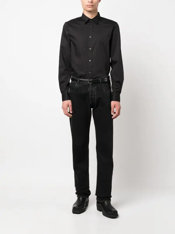 DIESEL® Logo-embroidered Cotton Shirt