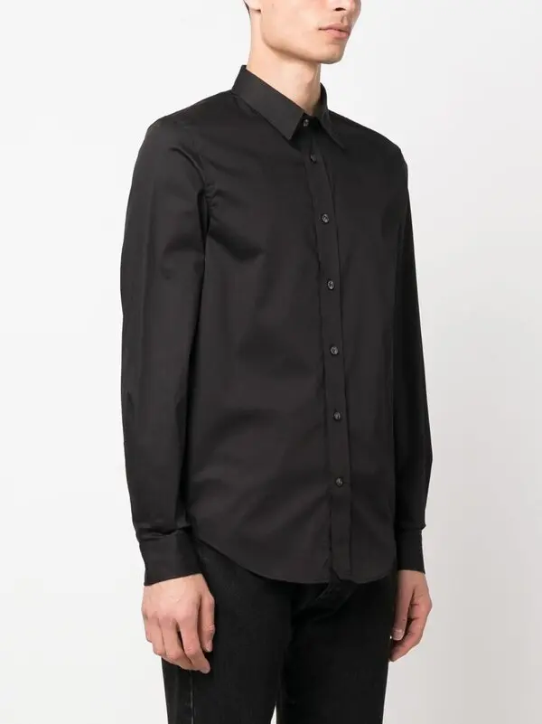 DIESEL® Logo-embroidered Cotton Shirt