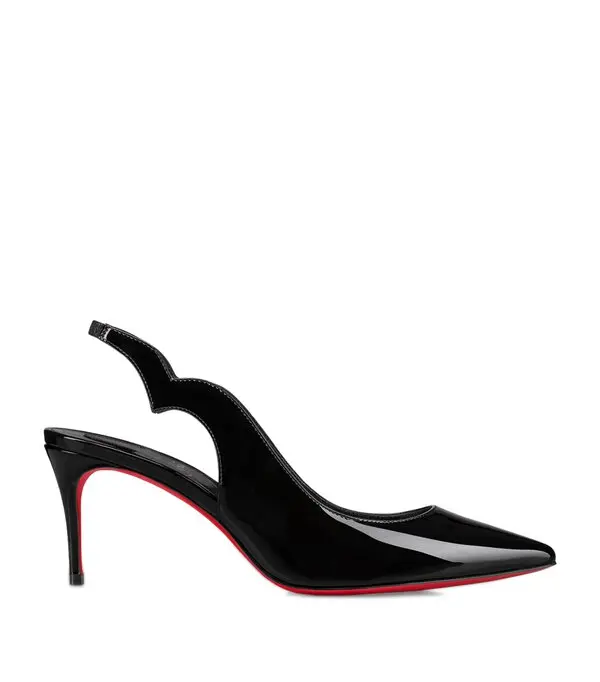 CHRISTIAN LOUBOUTIN Hot Chick Sling 70 Patent Leather Slingback Pumps - Multi