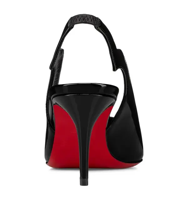 CHRISTIAN LOUBOUTIN Hot Chick Sling 70 Patent Leather Slingback Pumps - Multi