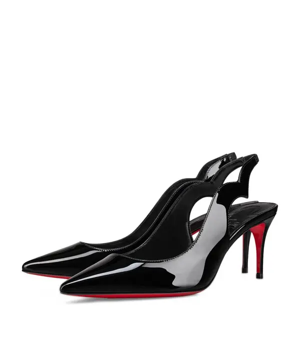 CHRISTIAN LOUBOUTIN Hot Chick Sling 70 Patent Leather Slingback Pumps - Multi