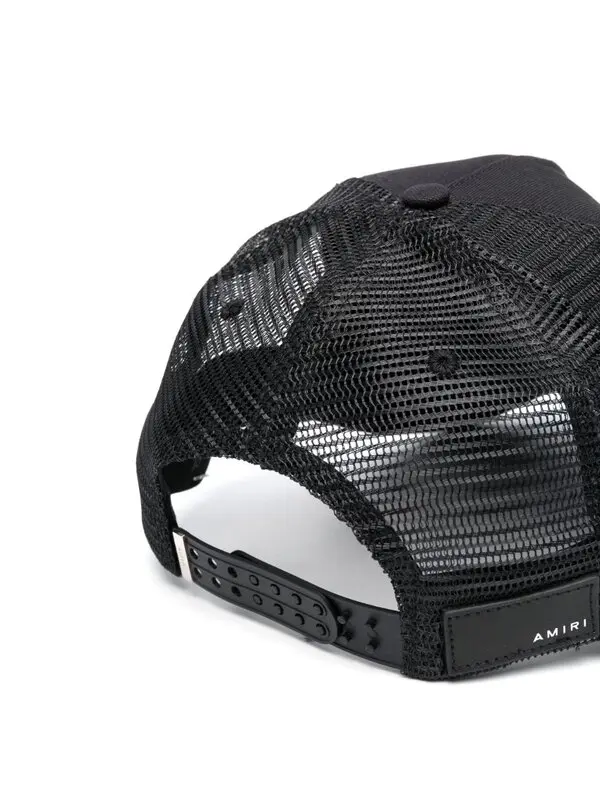 Amiri Logo-Embroidered Cotton Cap - Black | Editorialist