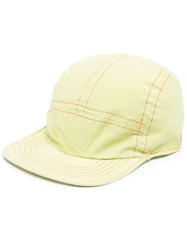 Sunnei Flat-peak Panelled Cap - Green
