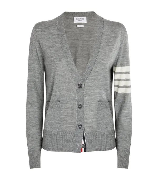Thom Browne Wool 4-bar Stripe Cardigan