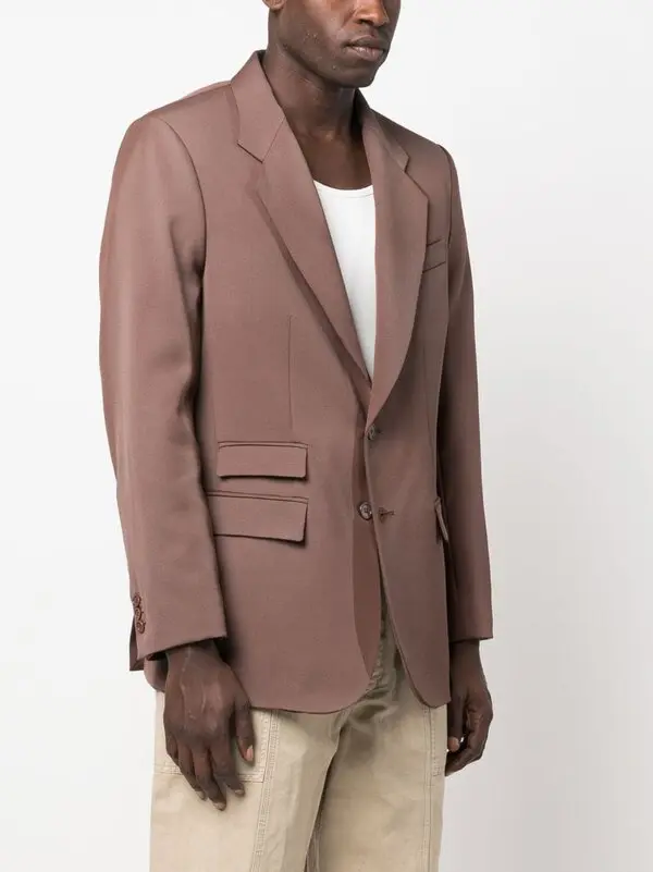 BOTTER Single-breasted Buttoned Wool Blazer - Brown