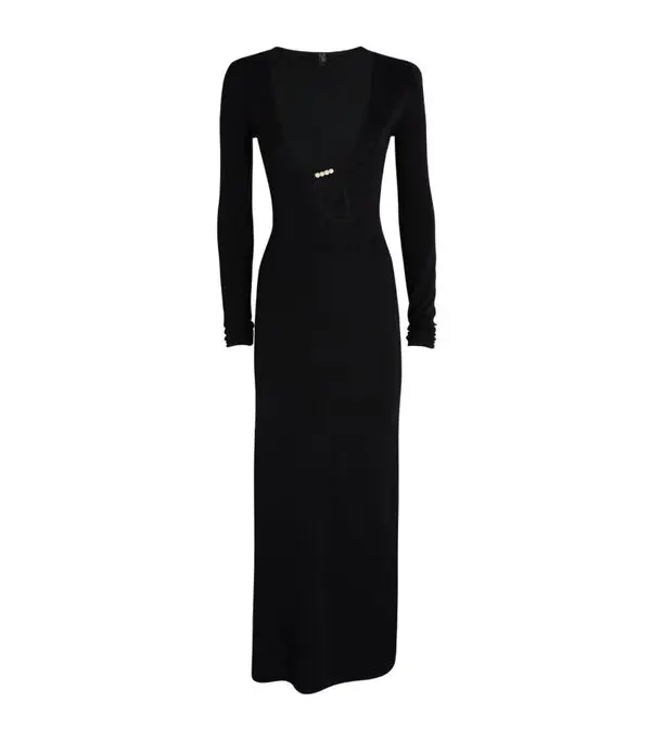 Sir. Kinetic Beaded Maxi Dress In Black - 30% Off | Editorialist