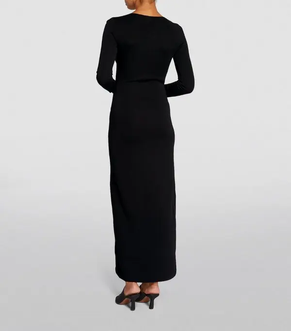 sir kinetic beaded maxi dress Aidan Mattox Womens Beaded Cape Sleeves Evening Dress main image 0
