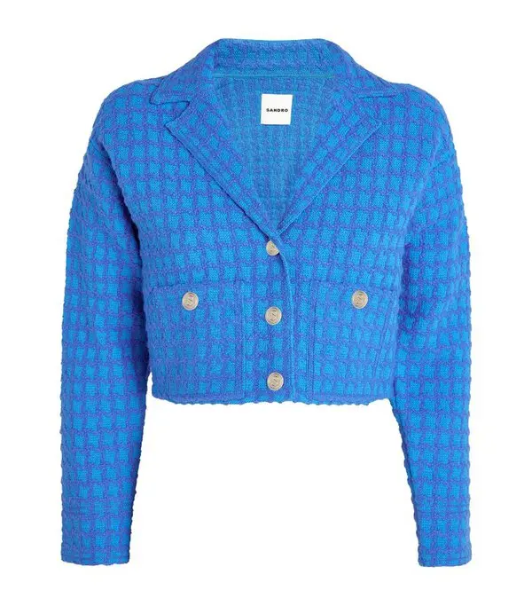 Sandro Cropped Tweed Jacket