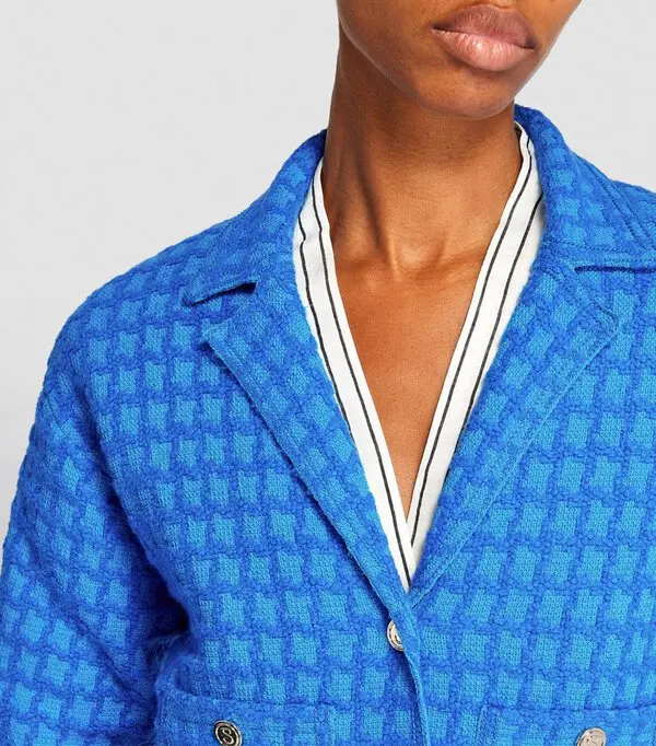 Sandro Cropped Tweed Jacket