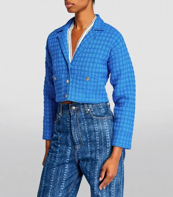Sandro Cropped Tweed Jacket