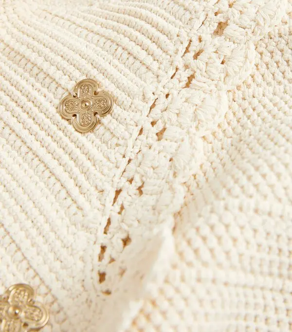 Sandro Crochet Waistcoat Tank Top