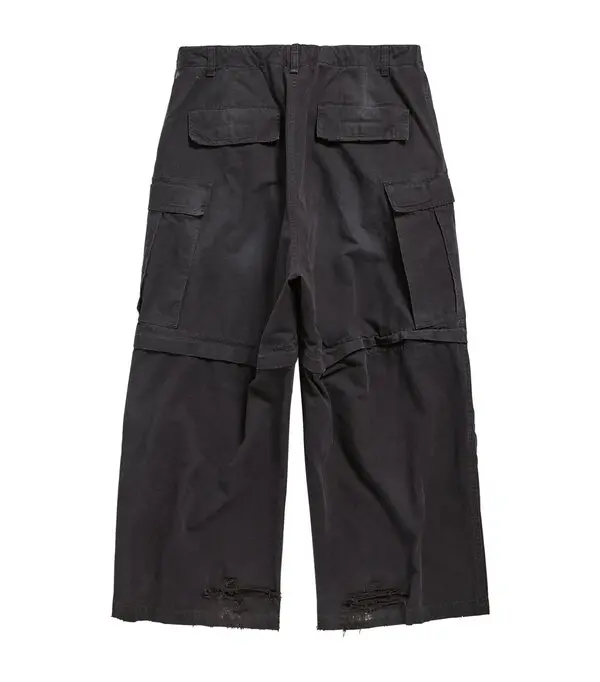 Balenciaga Distressed Cargo Trousers